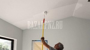 Подготовлю потолки под покраску. Окрашивание